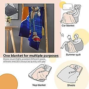 Feinstein Cartoon Blankets Super Soft Throw Blanket Air Conditioner Blanket Warm Cozy Flannel Blanket for Couch Bed Sofa Car 50x40'',Black 3