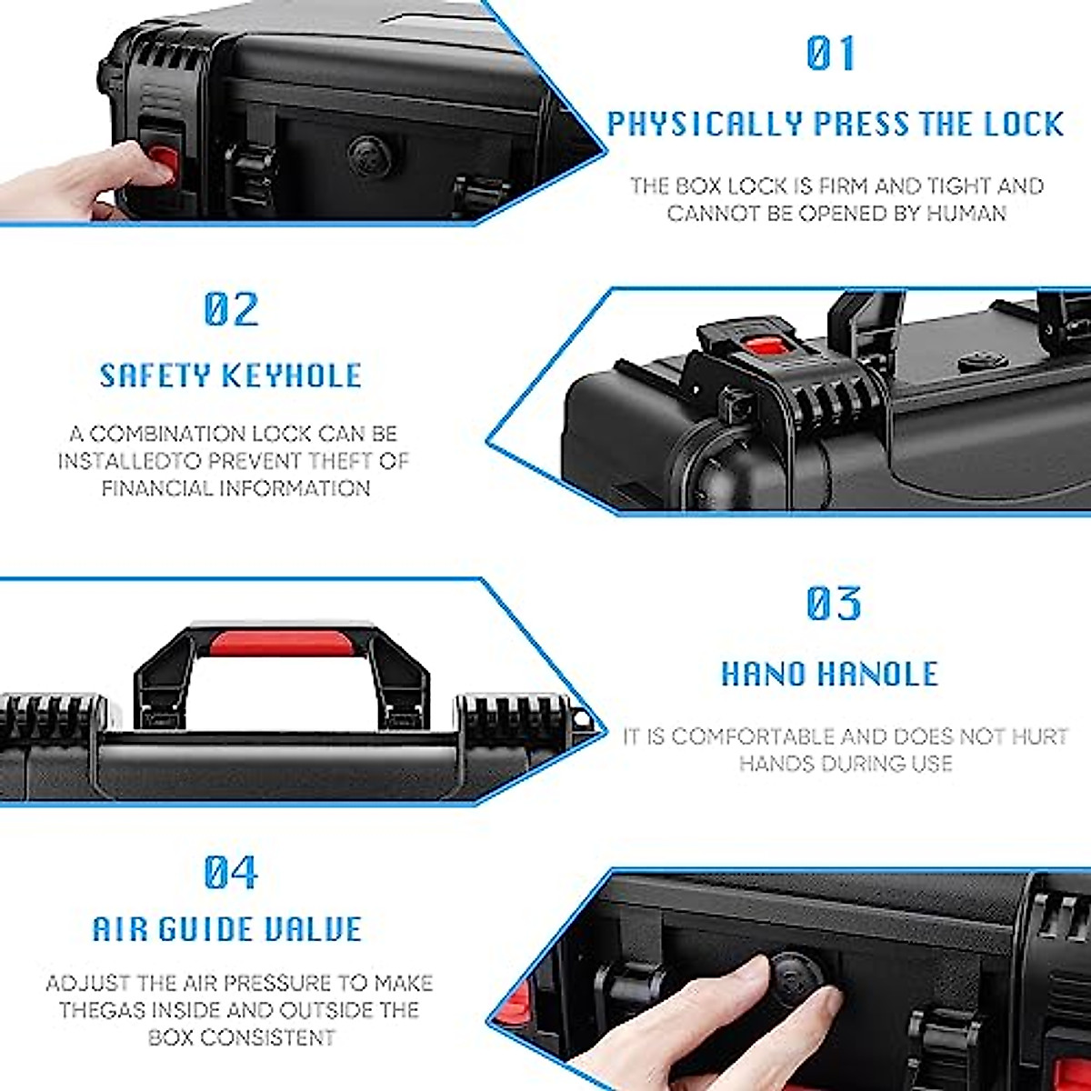 Miniature Storage Hard Shell Figure Case - 80 Slot Figurine Minature Carrying Case with Foam Layer for Miniatures Compatible with Warhammer 40k, DND & More (80)