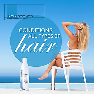 Nonscents Original Formula Natural Conditioner for Dry Hair, Cleansing for Women & Men, Cruelty-Free & Sulfate-Free Unscented, Made in USA