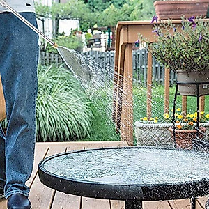 High Pressure Power Washer Wand, Extendable Hydro Jet Water Hose Nozzle Watering Sprayer, Garden Watering Wand for Patio Car Pet Window Gutter Cleaning Tool (Black)