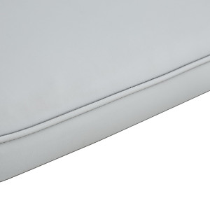 Dvasovio Dining Chairs Set of 4 with Pu Artificial Leather Backrest Cushions and Black Metal Legs, Suitable for Restaurants, Kitchens, and Dining Room. (Grey+PU Leather)