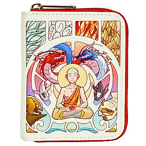 Avatar: The Last Airbender Aang Meditation Glow in the Dark Zip Around Wallet