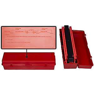 TYRANT Emergency Safety Warning Triangles – Roadside Kit for Car, Truck, RV Vehicles – DOT approved, Highly Reflective, Foldable with Carrying Case, Pack of 3