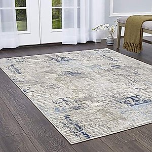 Home Dynamix Melrose Lorenzo Area Rug, 5x7, Gray/Blue