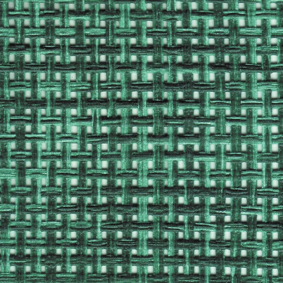 HUBERT® Wicker Case Liner Shelf Liner Green Vinyl Washable - 30'L x 36" W