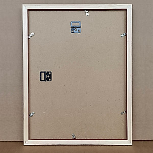 ZXT-parts 12x16 Picture Frame Red. Solid Wood, 2 Acrylic Panels (not Glass), 1 Piece of Copper Paper (Black and White), can Display Works of Art, Photos, etc. Wall hanging.1 Pack.