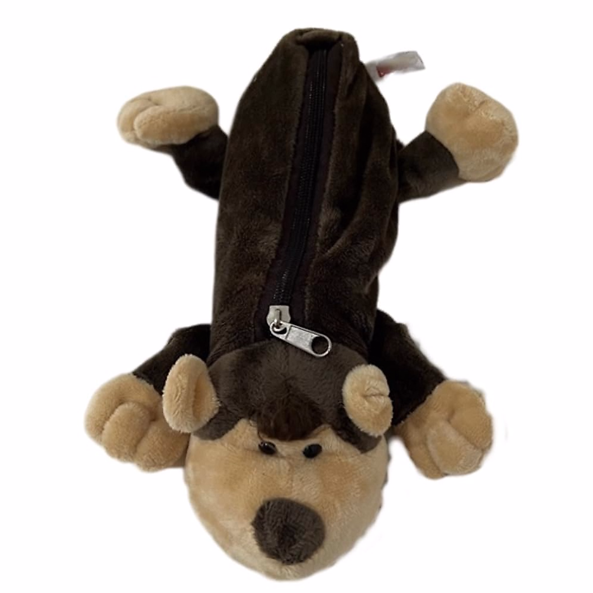 ISOLAY Plush Animals Holder Bags Large Capacity Funny Animal Case Stationery Pouch Storage Comestic Makeup Bag (Monkeys)