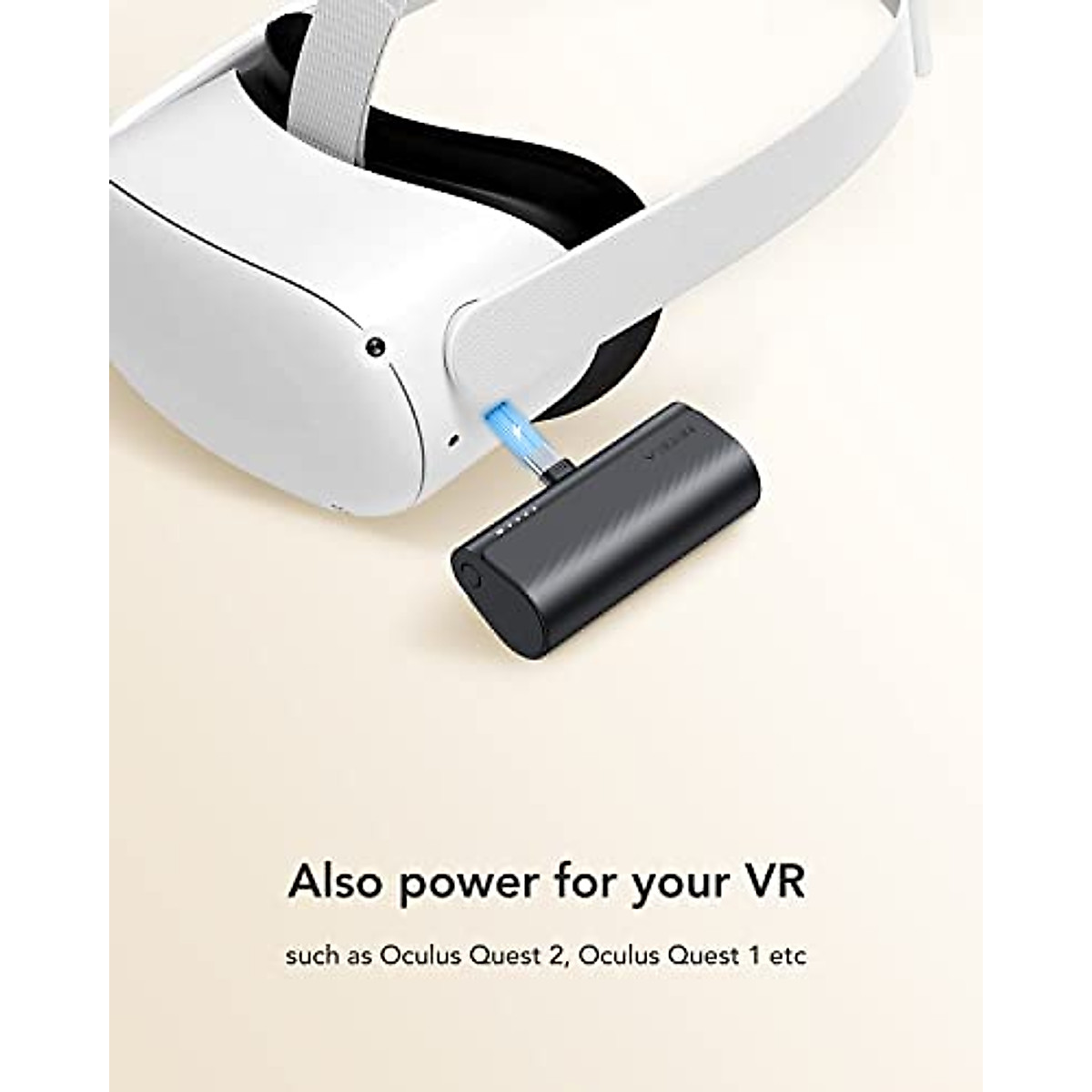 VEGER Portable Charger, USB C Power Bank, 5000mAh Mini Battery Pack Fast Charging 20W Small Charging Bank for Samsung Galaxy S21, S20, S10, S9, Note 20, Pixel, Moto, LG, Oculus Quest, Android Phones