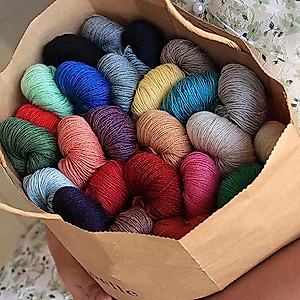 Lotus Yarns Swan Lake Lace Weight 50% Cashmere 40% Fine Wool 10% Angora Blended Hand Knitting Yarns for Comfortable Baby and Adult Clothing for Fashion Garment Baby Clothe (34-Camel Brown)