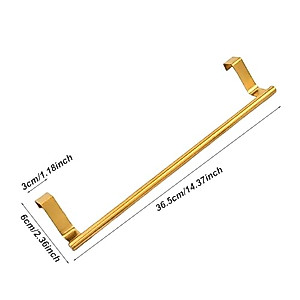 Over The Door Towel Rack - Space-Saving Hanging Towel Rack, Household Towel Organizer | Easy-Install Kitchen Towel Bar, Rustproof Over-Cabinet Towel Holder Suitable for Garages and Apartments