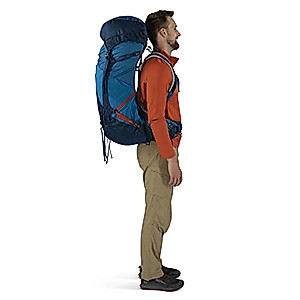 Osprey Atmos AG LT 65L Men's Backpacking Backpack, Scenic Valley/Green Peppercorn, Small/Medium