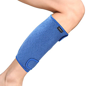Joyzan Leg Sleeve, Adjustable Calf Compression Brace Shin Support Wrap Lower for Pain Relief from Calf Injury Sprains Running Sports Recovery for Men Women
