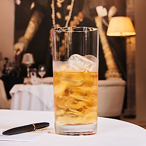 Arc Cardinal Precision Beverage/Iced Tea/Cooler Glass with Sheer Rim, Made in USA, 15.5-Ounce, Set of 12