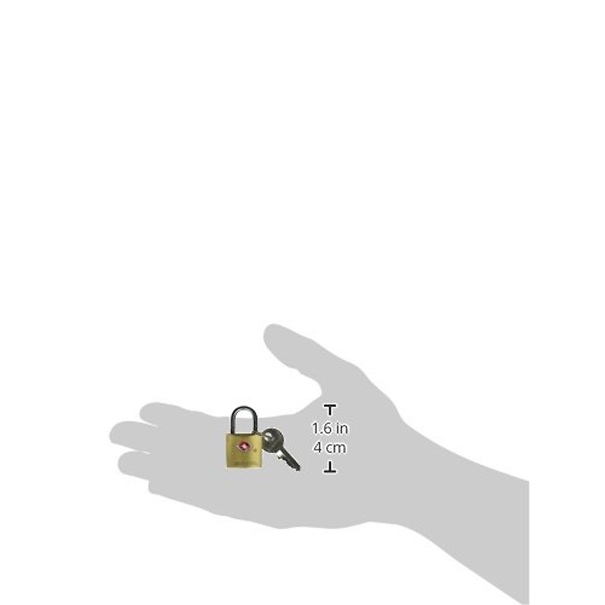 BRINKS - 22mm TSA Approved Solid Brass Keyed Travel Padlock, 4-Pack - Chrome Plated With Hardened Steel Shackle, TSA Approved Lock For Travel And Inspection