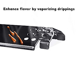 Uniflasy Porcelain Replacement Parts for Home Depot Nexgrill 720-0830H, 5 Burner 720-0888, 720-0888N, 720-0882A, 720-0882S, 6 Burner 720-0896B, 720-089 Gas Grill Heat Plates, Burner Cover, Flame Tamer