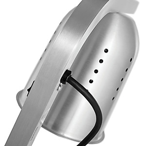 Kratos Bulb Warmer, One Bulb Heat Lamp, Silver, 120V, 250 Watts, Countertop Food Warmer for Restaurants (31M-001)