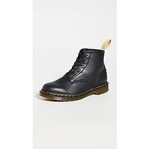 Dr. Martens Unisex Vegan 101 Fashion Boot, Black Felix Rub Off, 5 US Men