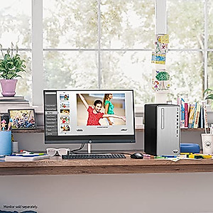 HP 2022 Pavilion Desktop, 11th Gen Intel Core i7-11700F 8-Core Processor, AMD Radeon RX 550 Graphics, 64GB RAM, 2TB SSD + 8TB HDD, DVD, HDMI, DisplayPort, DVI, Wi-Fi, Windows 11 Home, Silver