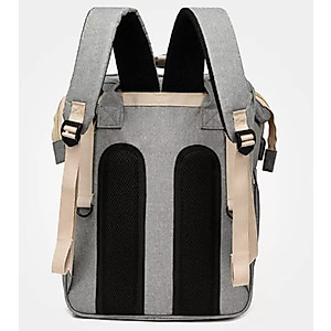 KLEINER Diaper Bag Backpack, Diaper bag, Baby diaper bag, Baby Diaper Backpack, Backpack Diaper tote with pacifier compartment and USB charging cord (Gray)