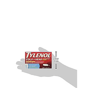 Tylenol Cold + Head Congestion Severe, 24 Caplets (Pack of 2)