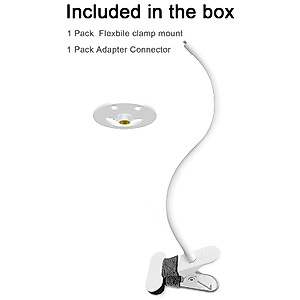 Baby monitor Mount Compatible with Nooie Baby Monitor,Nooie Pet Camera Indoor Baby Monitor Camera 15.7 inches Flexible Long Gooseneck Arm, Baby Monitors Holder for Crib Baby Camera Stand Without Tools