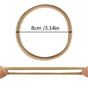 30 Pieces Nylon Headband Elastic Hair Bands for Baby Girl and Kids DIY Hair Accessories (Black +Nude)