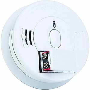 Kidde Smoke Detector, Hardwired Smoke Alarm with Battery Backup, Front-Load Battery Door, Test-Silence Button, White