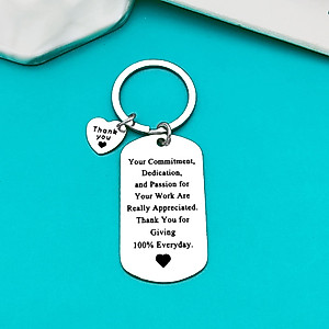Xiahuyu Thank You Gifts Employee Appreciation Gifts Keychain Employee of the Month Gifts Thank You Gifts for Coworker Employee Work Anniversary Christmas Birthday Leaving Retirement Gifts