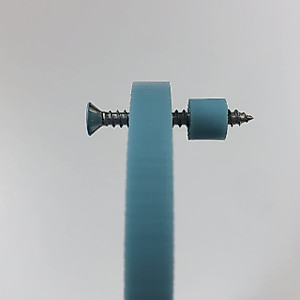 Aqua House Numbers for Mailbox Post, 4 Inches tall, plastic with stainless steel screws included (B)