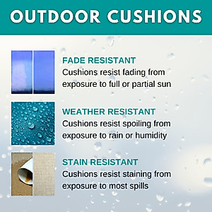 Barnett Home Decor Bar Stool Cushions Square 12x12 Seat Cushion - Fade Resistant Waterproof Cushion for Outdoor Bar Stools - Fits Most Tolix Stools, 12" Metal Bar Stools (Rave Sage Green, 1)