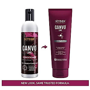 Streax Pro Canvo Line Shampoo, Conditioner & Serum For Straightened Hair