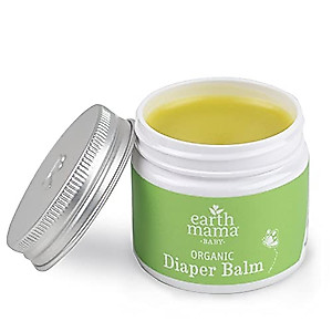 Earth Mama Organic Diaper Balm 2-Ounce | Diaper Cream for Baby | EWG Verified, Petroleum & Artificial Fragrance-Free with Calendula for Sensitive Skin