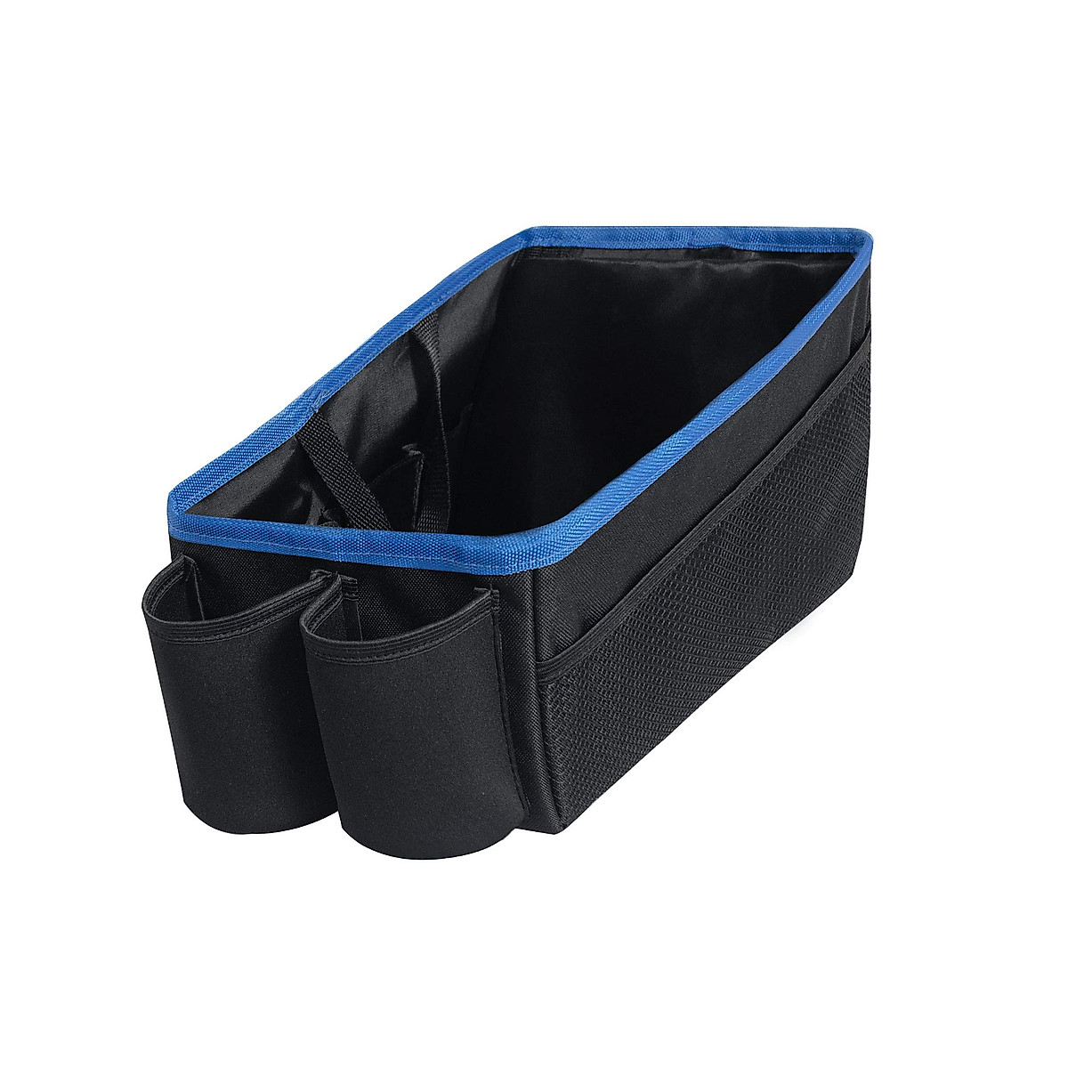 FH Group E-Z Travel Multi-Use Car Organizer with Cup Holders Back Seat Storage Blue