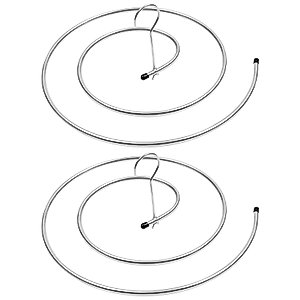 Cabilock Spiral Shaped Hanger Quilt Rack:2 Pcs Clothes Drying Rack Indoor Sheets Round Rotary Metal Hanging Space-Saving Storage Rack for Indoor & Outside
