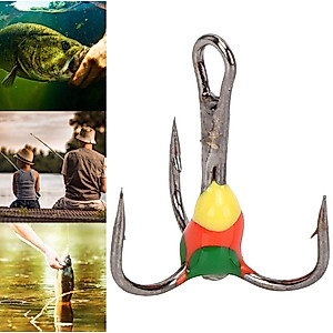 OKJHFD 5Pcs Box Metal Colorful Fishing Hook Artificial Fishing Lure Bait Fishing Tool Accessories(01)