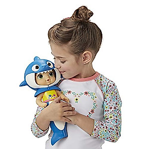 Baby Alive, Baby Shark Brown Hair Doll, with Tail & Hood, Inspired by Hit Song & Dance, Waterplay Toy for Kids Ages 3 Years Old & Up (Amazon Exclusive)