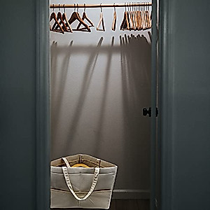 YiSeyruo Hanger Storage Bag for Adult Hanger: Hanger Triangle Bag for Closet Tidier Space Saving Hanger Storage Organizer Holder | Hanger Stacker Hamper for Wardrobes Laundry Rooms (L)