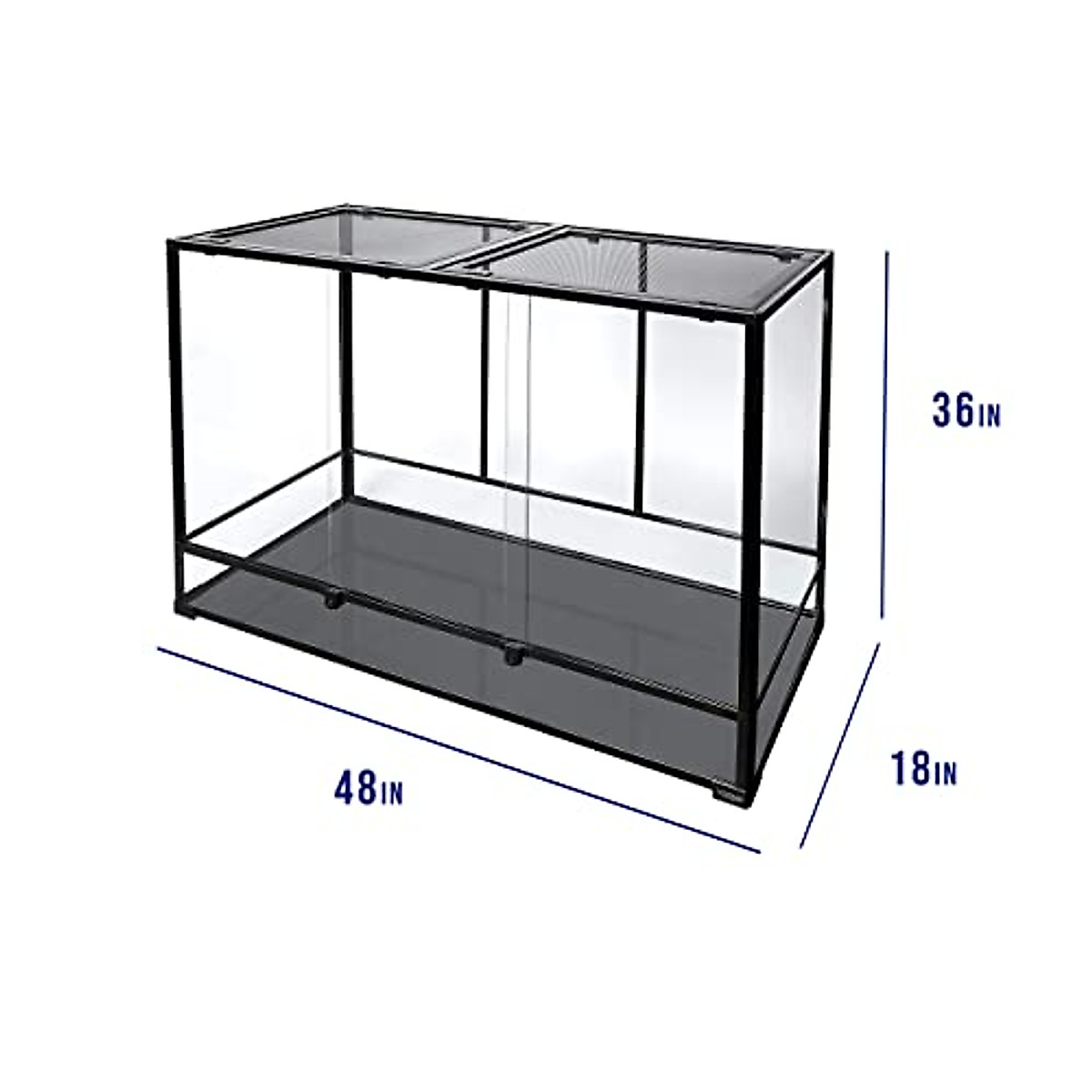Carolina Custom Cages Terrarium, Extra-Tall Extra-Long 48Lx18Dx36H, Easy Assembly