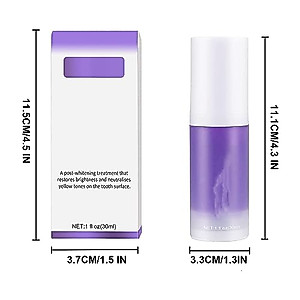 2PCS Purple Toothpaste for Teeth Whitening, Purple Toothpaste, Stain Removal Toothpaste, Whitening Toothpaste Sensitive Teeth, Purple Whitening Gel Remove Yellow Teeth and Teeth Stain