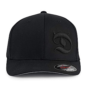 RED DEVIL CLOTHING Horned D Cap L/XL Black