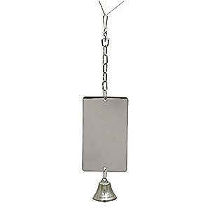 Giant Mirror With Bell - Pet Bird Toy
