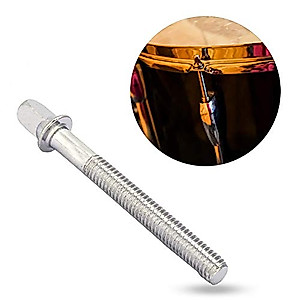 6PCS Screw Rods Standard 6 * 70mm Bass Drum Tension Rods Percussion Drum Tension Rod Replacement Accessory for Bass Drum Repair Parts