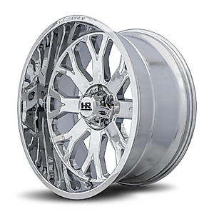 Hardrock H504 Wheel: 24x12 Size; 8x180 Bolt Pattern, -44 Offset, 124.3 Bore. Chrome