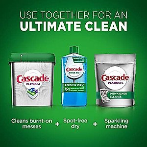 Cascade Power Dry Dishwasher Rinse Aid, 16 fl oz (2 Pack)
