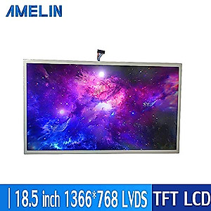 SANZAMELIN 18.5 inch 1366X768 TFT LCD Module Screen with LVDS Interface Display and IPS Viewing Angle Panel