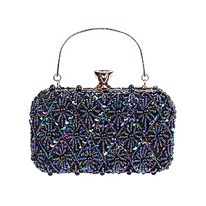 FUKZTE Women Clutch Banquet Evening Crossbody Handbag Glitter Clutch Purse Women's Evening Handbags,Multicoloured