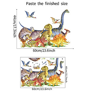 SuperDuo Animal Wall Sticker Cartoon DIY Art Decal Self-Adhesive Wallpaper Mural Decorate for Living Room TV Sofa Background Bedroom Kids Room Nursery (Style 12)