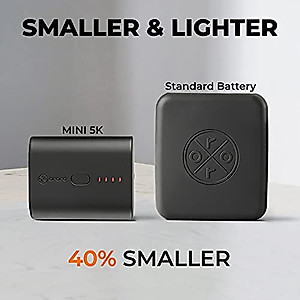 ORORO [All-New] Ultra-Compact Rechargeable Battery Pack for Heated Vests, Heated Jackets and Heated Hoodies