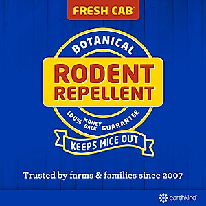 Fresh Cab Botanical Rodent Repellent - Environmentally Friendly, Keeps Mice Out, 4 Scent Pouches