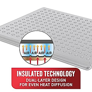 T-fal AirBake Natural Aluminum Cookie Sheet, 14" x 16", Silver, Pack of 2